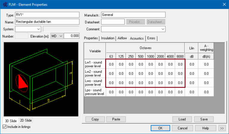 18. Setup of Acoustic Calculations – FLUID DESK :: Help materials